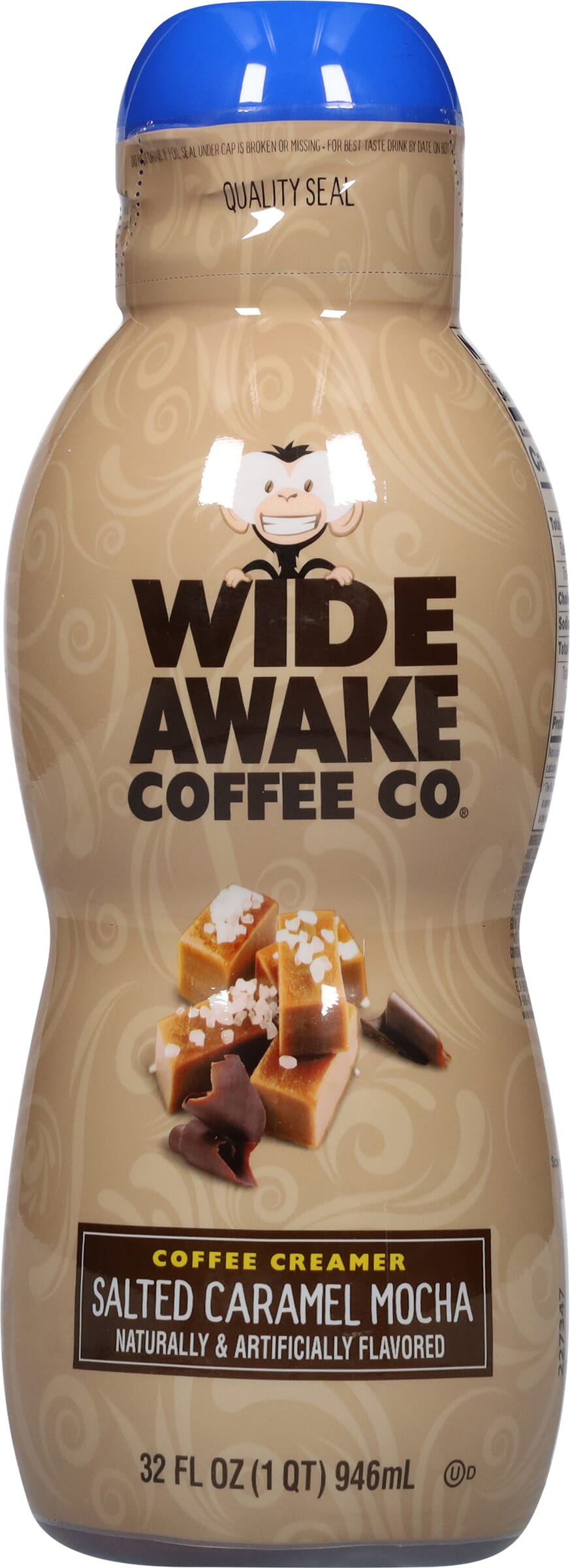 Wide Awake Coffee Co. Salted Caramel Mocha Coffee Creamer 32 fl oz Wide Awake Coffee Co
